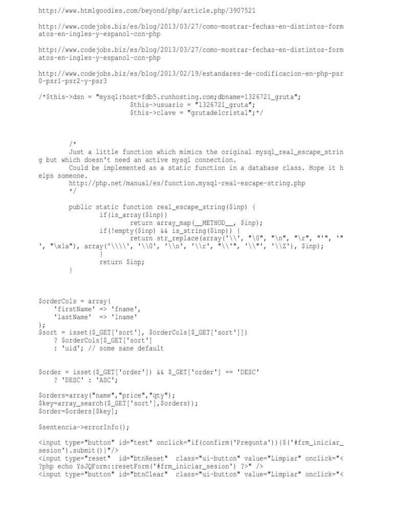 PHP | PDF | Ingeniería de software | Informática