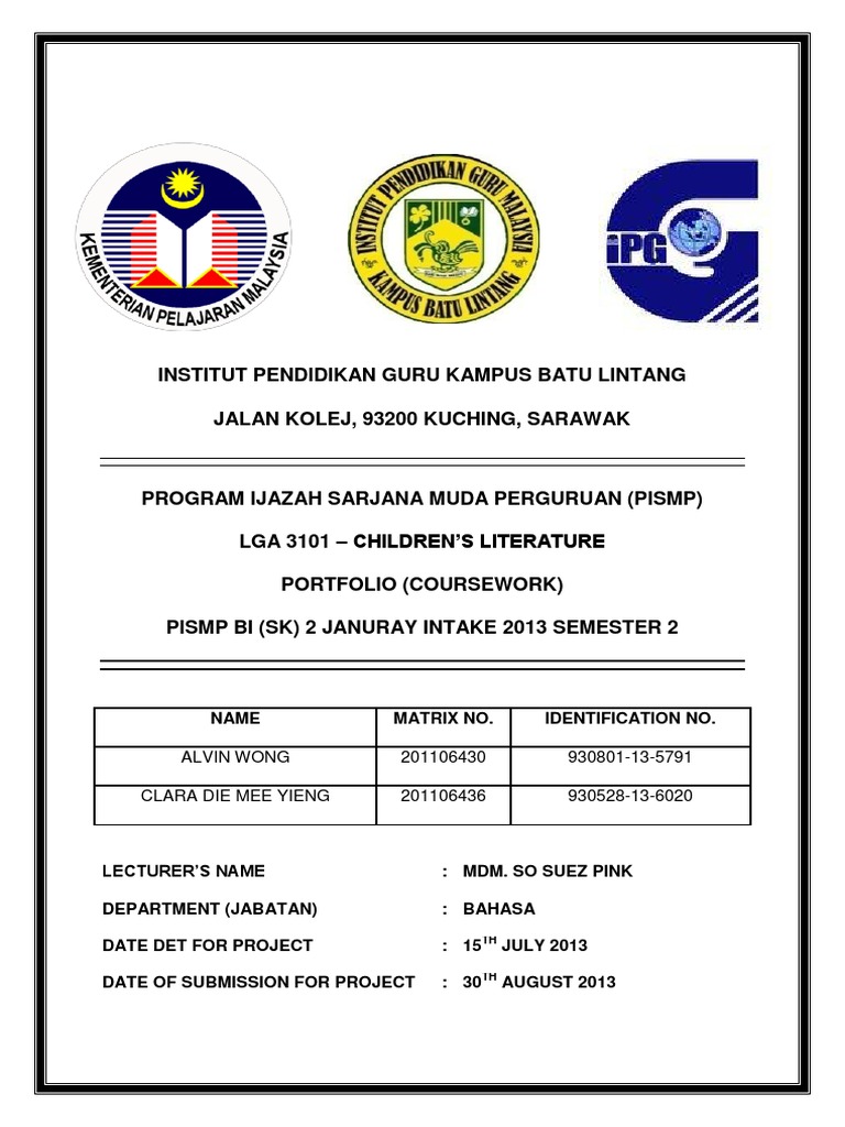 Institut Pendidikan Guru Kampus Batu Lintang Jalan Kolej, 93200 Kuching ...