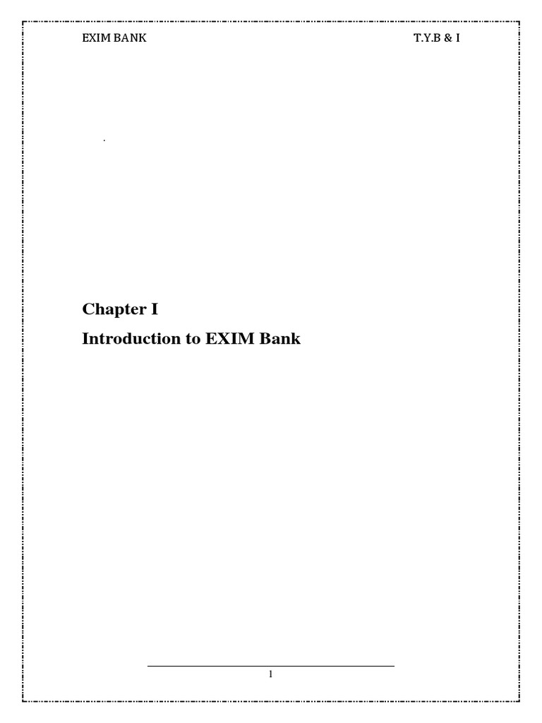 Exim Bank of India | PDF | Credit (Finance) | Banks