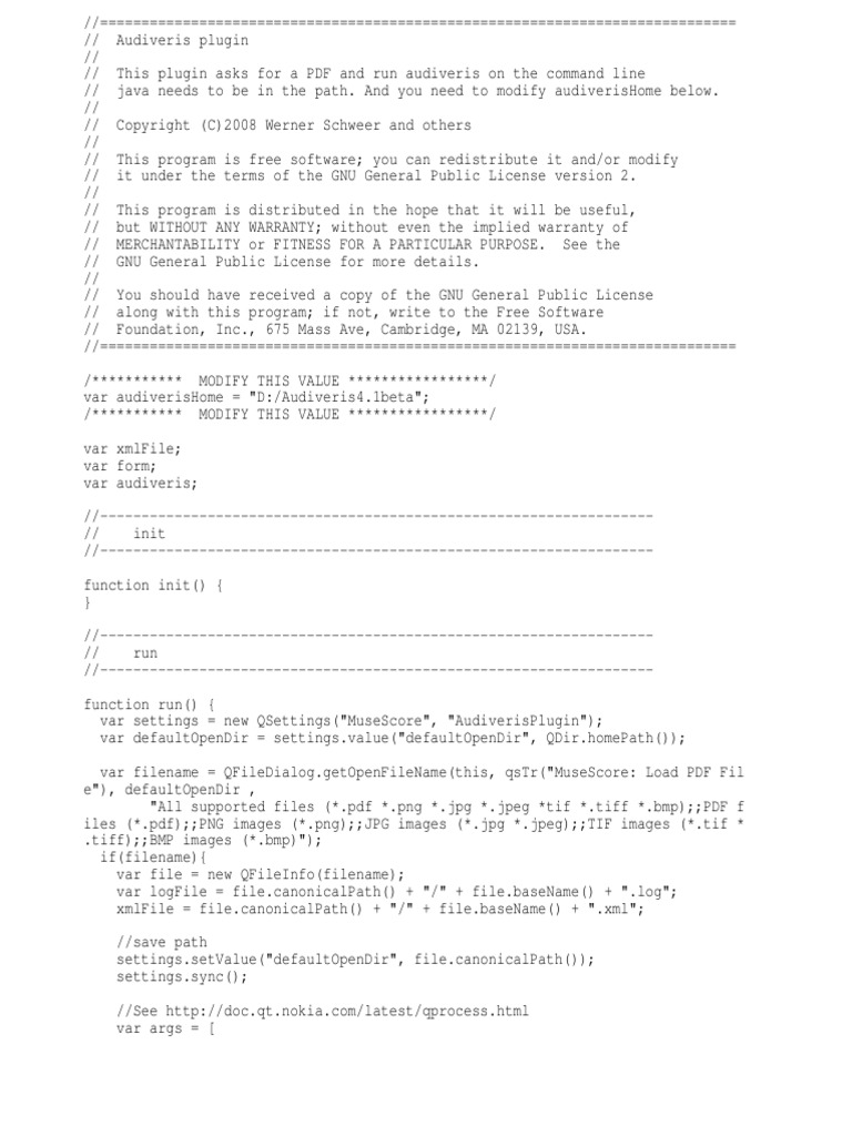 Audiveris | PDF | Gnu | Free Software