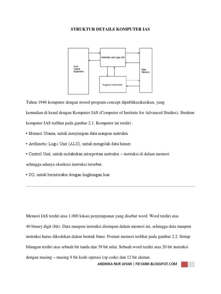 Struktur Komputer IAS | PDF