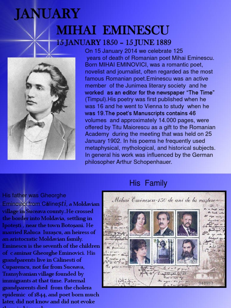 Mihai Eminescu | PDF | Romania | Poetry