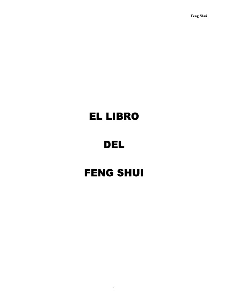 El Libro Del Feng Shui PDF | PDF | Feng Shui | Yin y yang