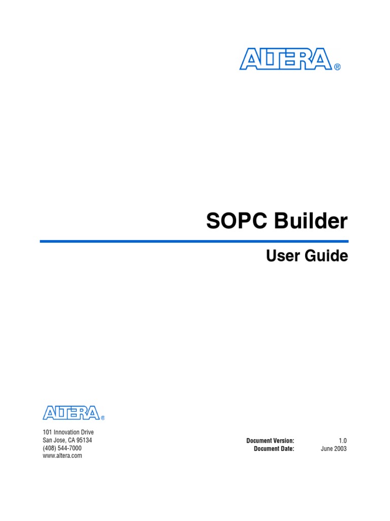 SOPC Builder: User Guide | Download Free PDF | Hardware Description Language | Field ...
