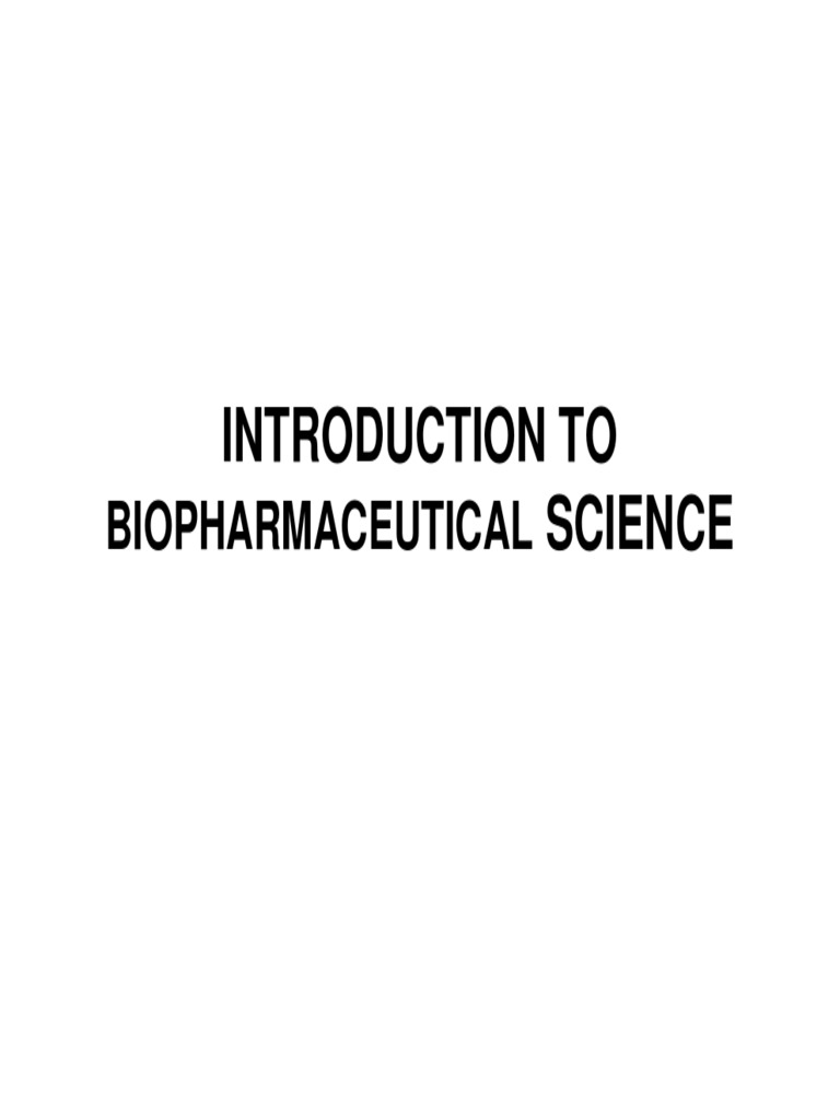 Biopharmaceutical Science Guide | PDF | Acid Dissociation Constant ...