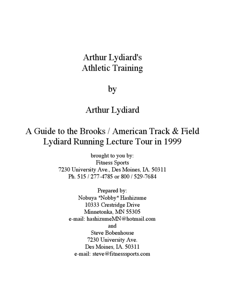 Lydiard Training System Overview | PDF | Wellness