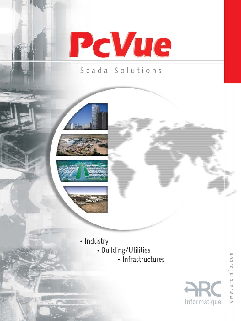 PcVue Brochure English | PDF | Scada | Databases