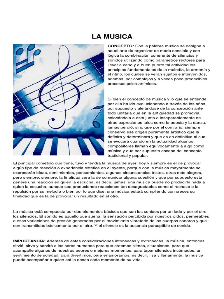 Concepto de Musica | PDF
