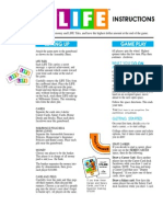 Life Board Game Rules - The Game of Life | PDF | Insurance | Stocks