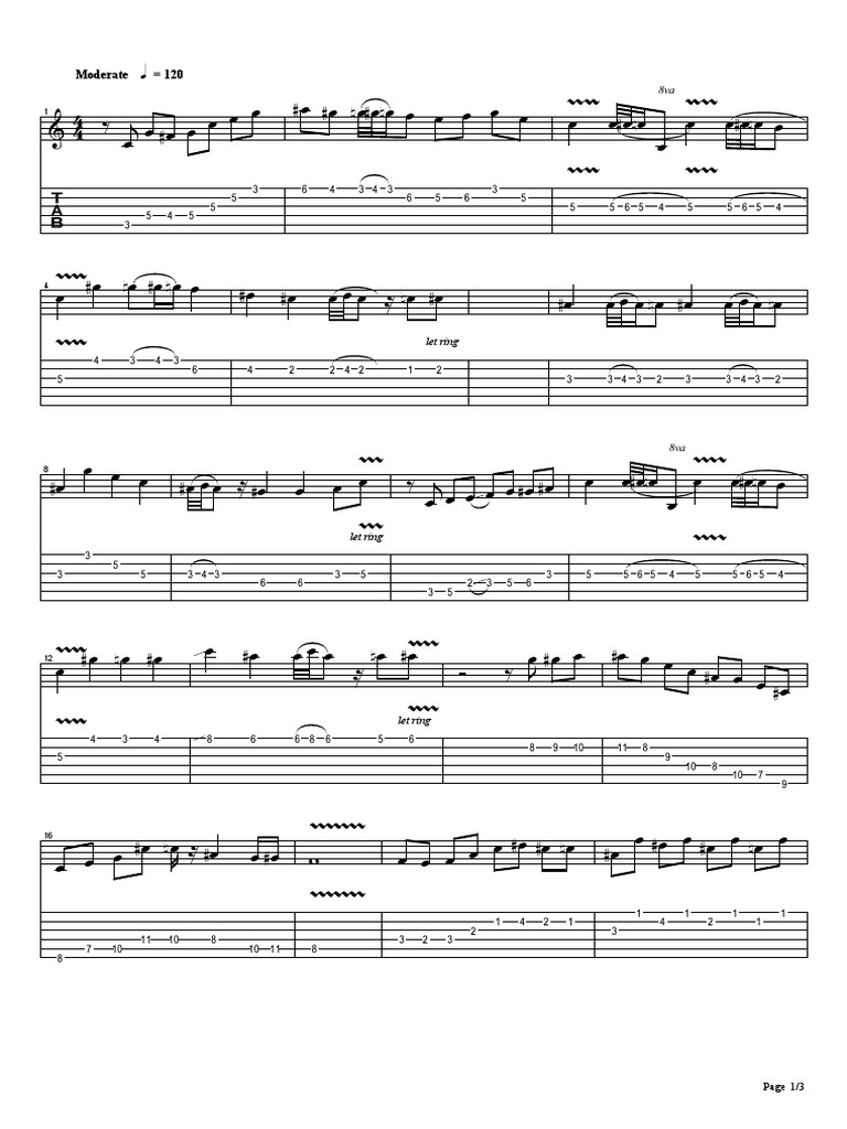 Boze Boze - Djordje Balasevic - Tab Made by Yesiloveguitar | PDF