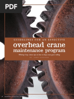 Operations & Maintenance Manual For Crane | PDF | Crane (Machine) | Bridge