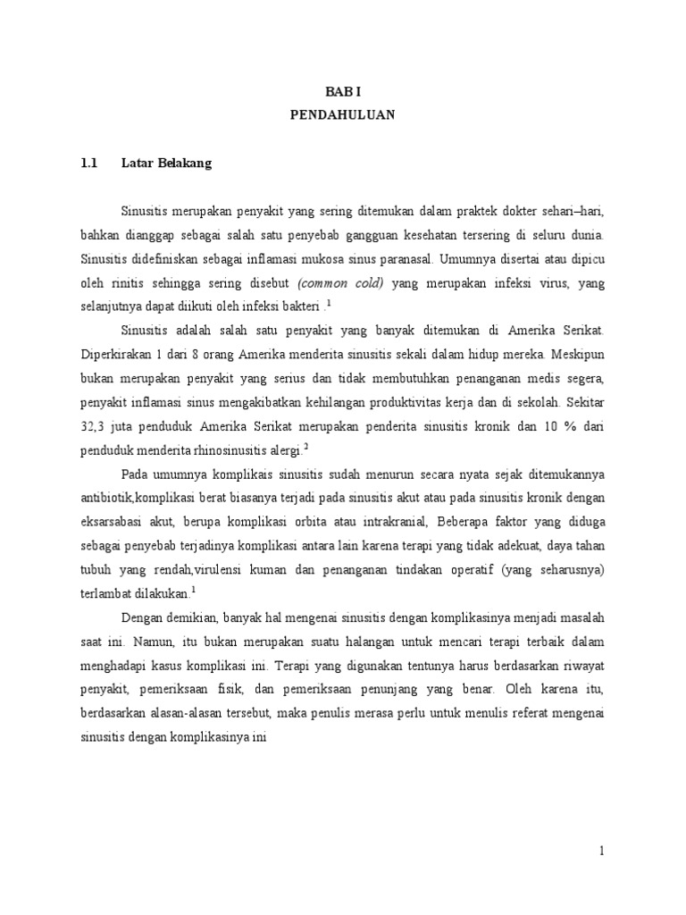 Refrat Sinusitis | PDF