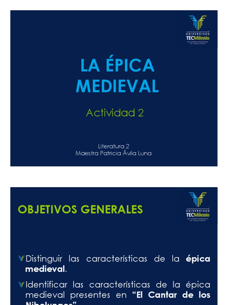 La Épica Medieval | PDF | Clásicos
