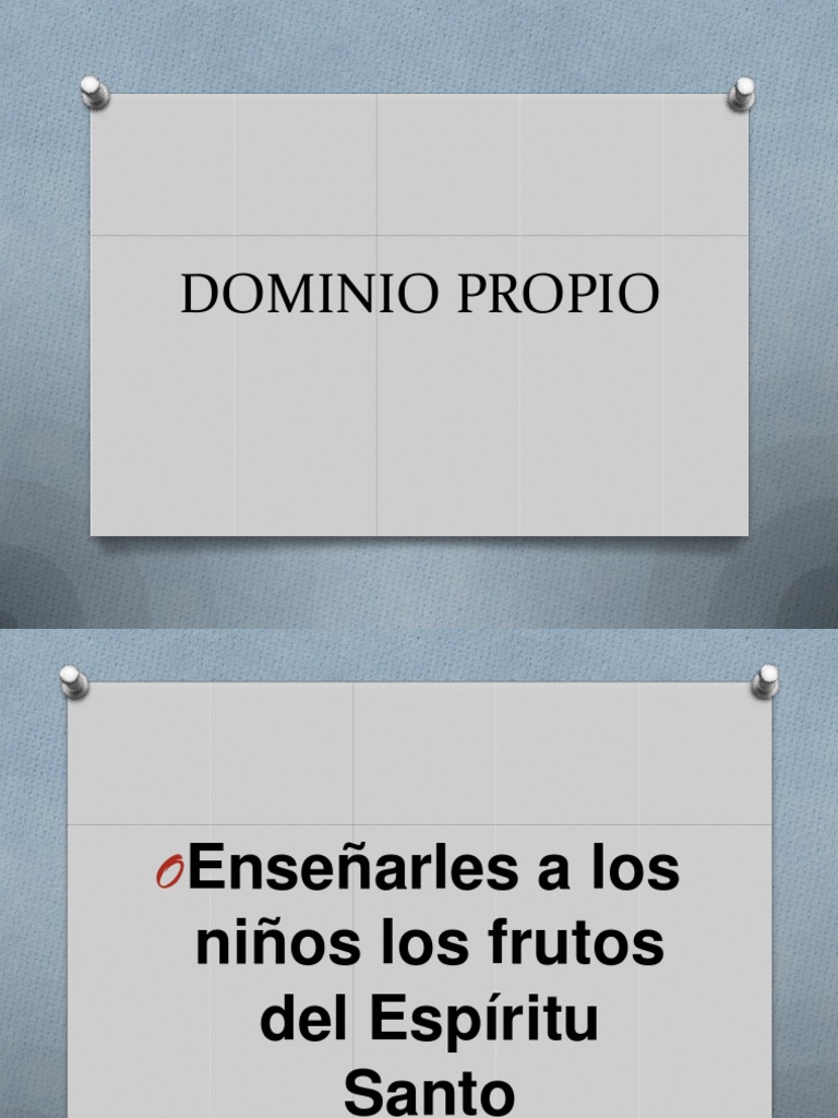 Dominio Propio | PDF