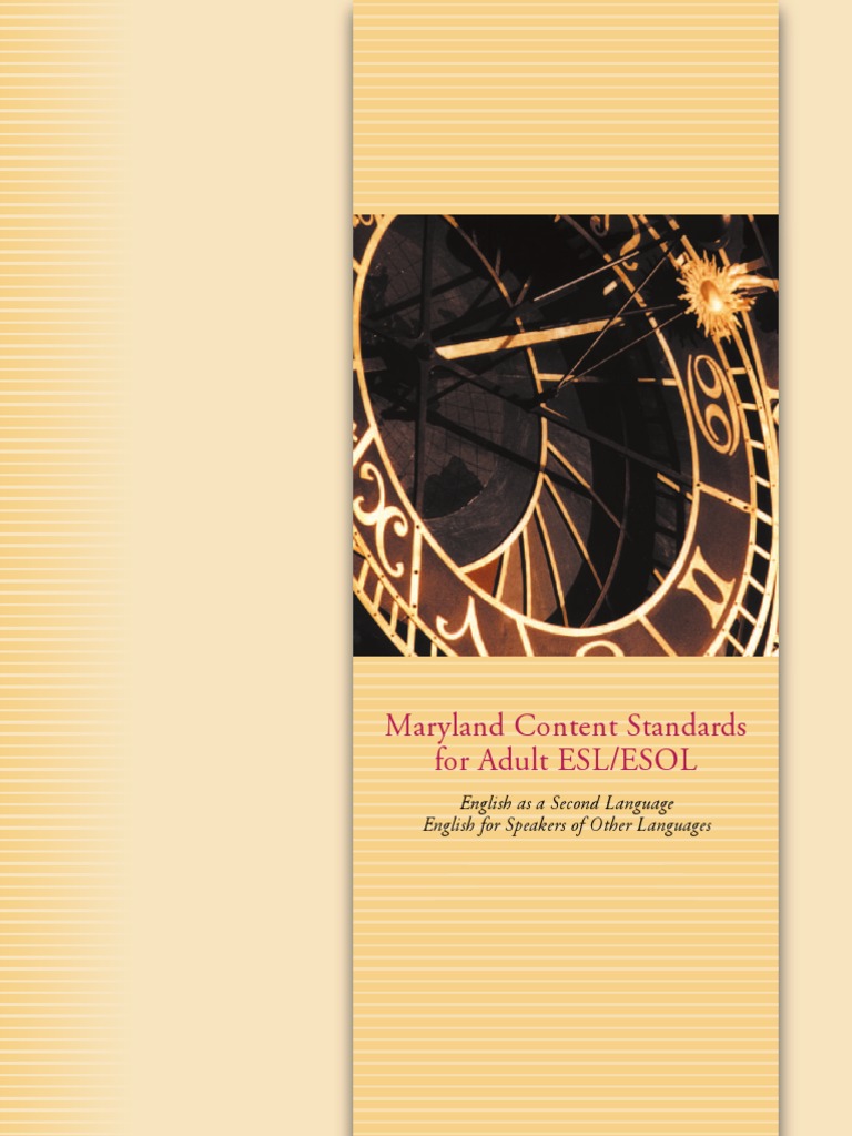 Maryland ESL Content Standards | PDF | English As A Second Or Foreign ...