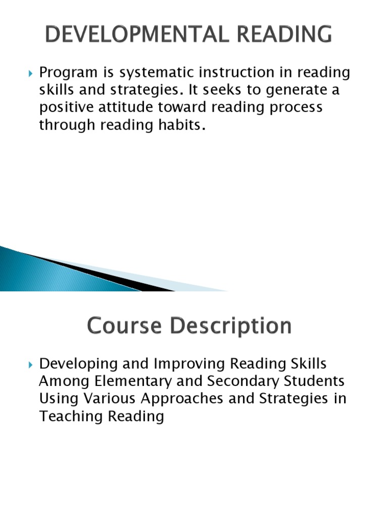 Developmental Reading | PDF