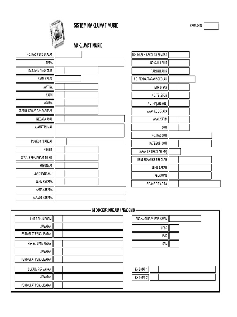 Borang SMM V4 Kosong | PDF