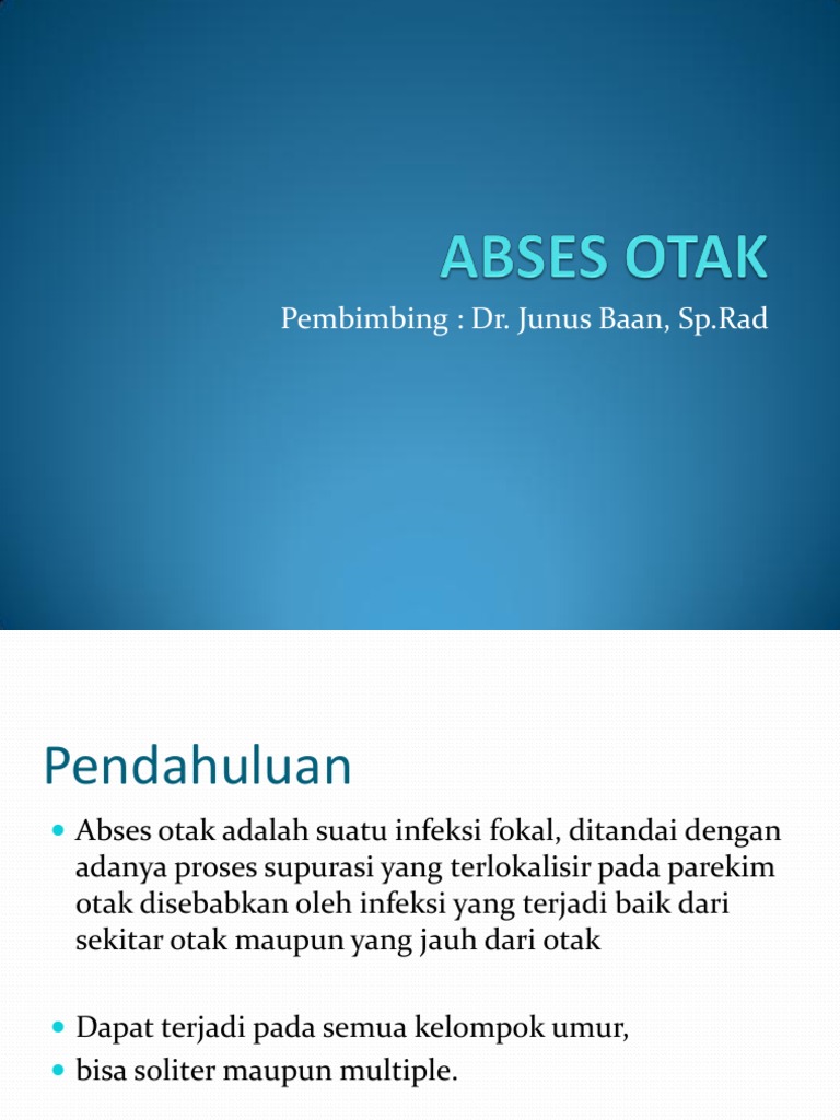 Abses Otak | PDF