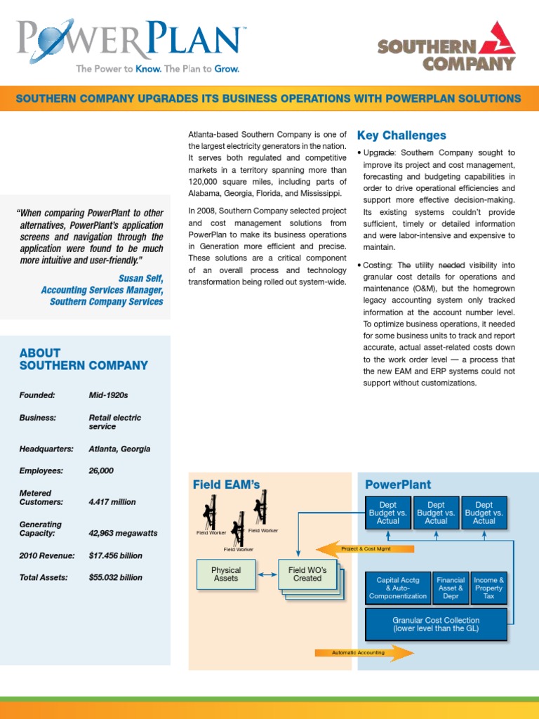 Powerplan Case Study Southern Company | Enterprise Resource Planning ...