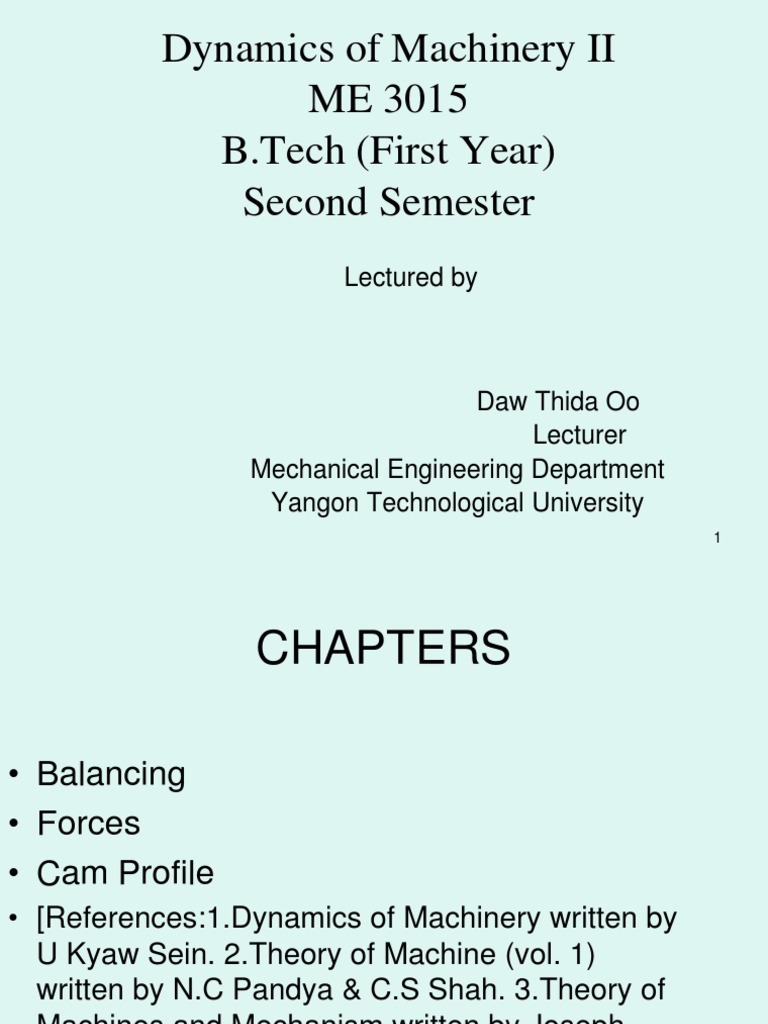 Dynamic Force Analysis in Machinery | PDF | Force | Spacetime