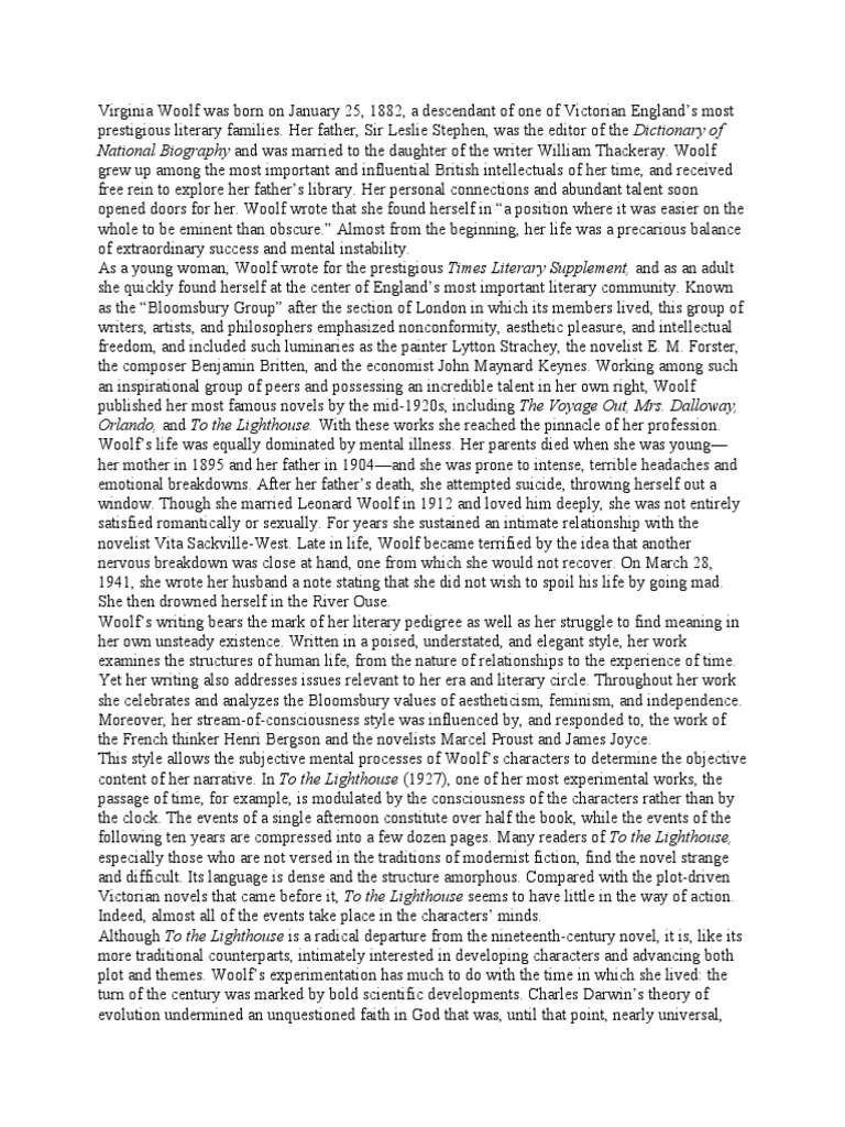 Virginia Woolf's Stream-of-Consciousness Masterpiece To the Lighthouse ...