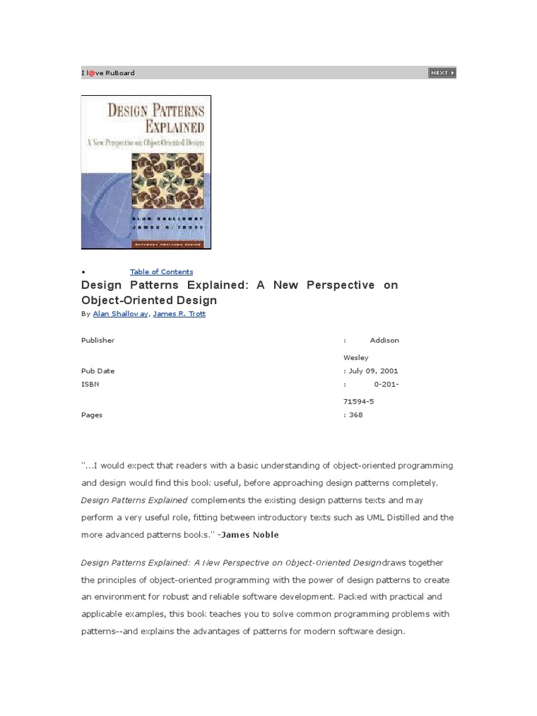 Design Patterns Explained | PDF | Software Development | Computer ...