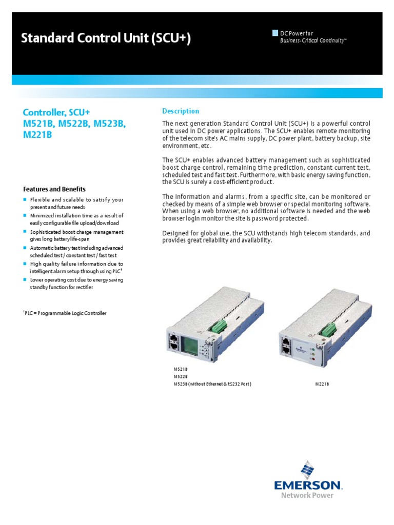 Standard Control Units+ Datasheet | PDF | Programmable Logic Controller ...