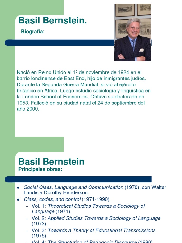 Basil Bernstein | PDF | Ciencia cognitiva | Science