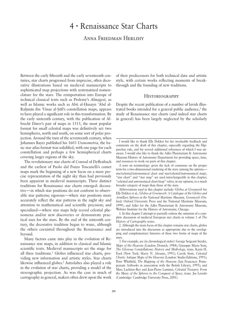 Renaissance Star Charts Anna Friedman Herlihy | PDF | Constellation ...