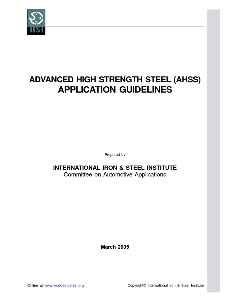 Ahss Guidelines V 23 | PDF | Steel | Strength Of Materials