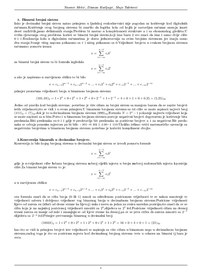 Osnove Racunarstva-Skripta | PDF