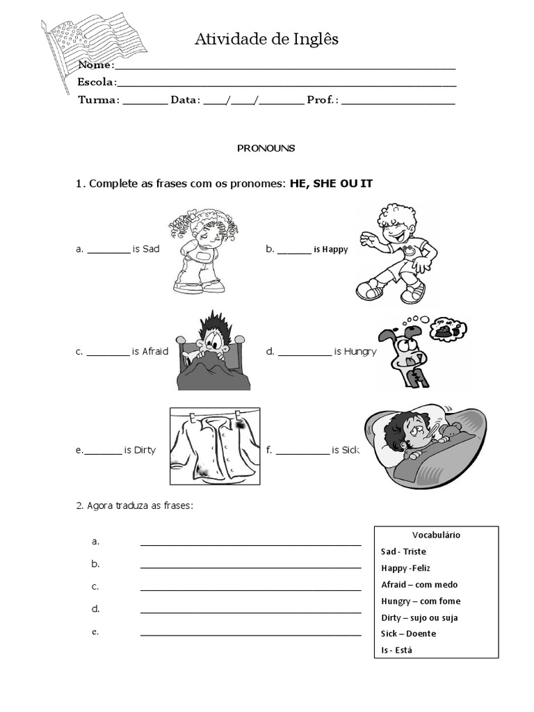 Exercicios De Ingles