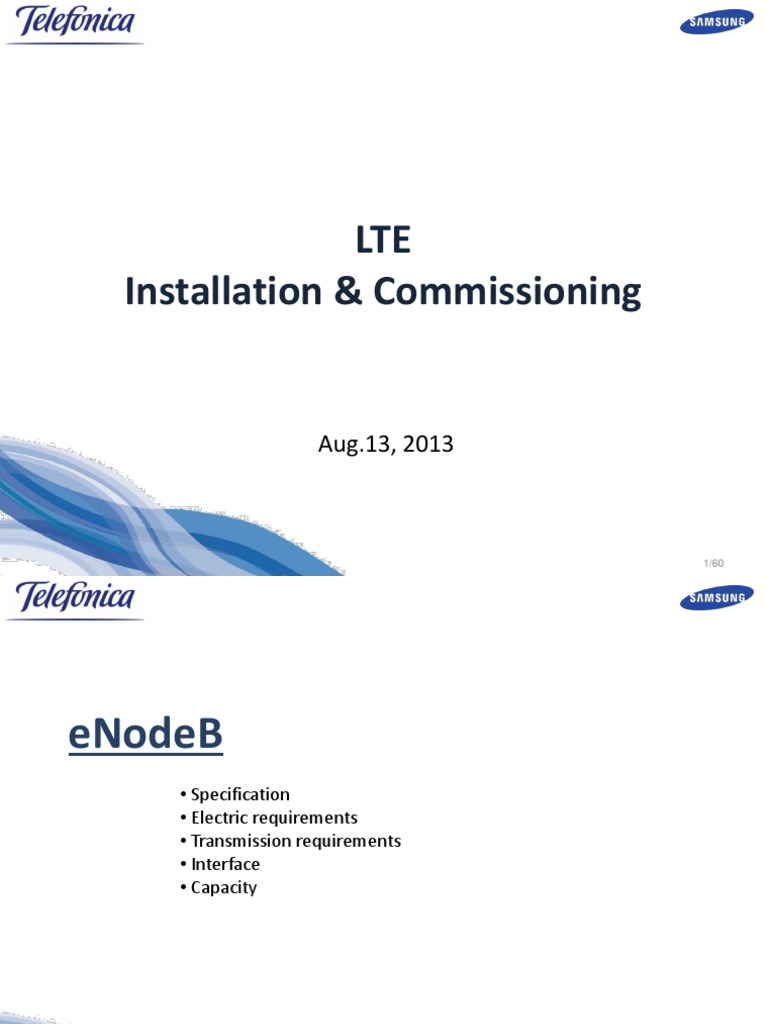 Chap.1 LTE Installation and Commissioning - 20130813 | PDF | Ip Address ...