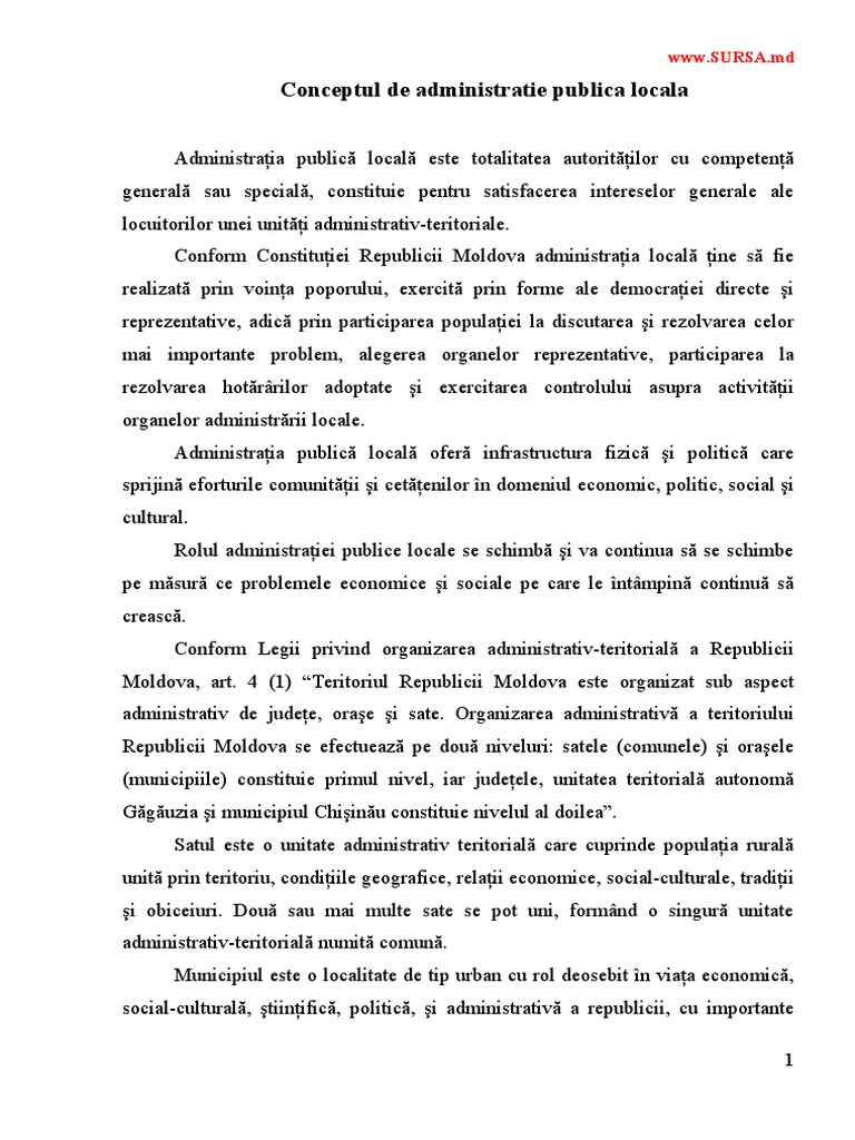 Administratia Publica Locala | PDF
