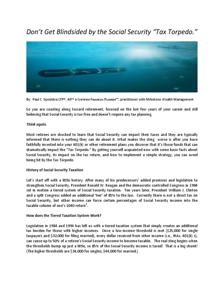 SS Tax Torpedo - RevbyTomFinalwTorpedo | PDF | Labour | Business