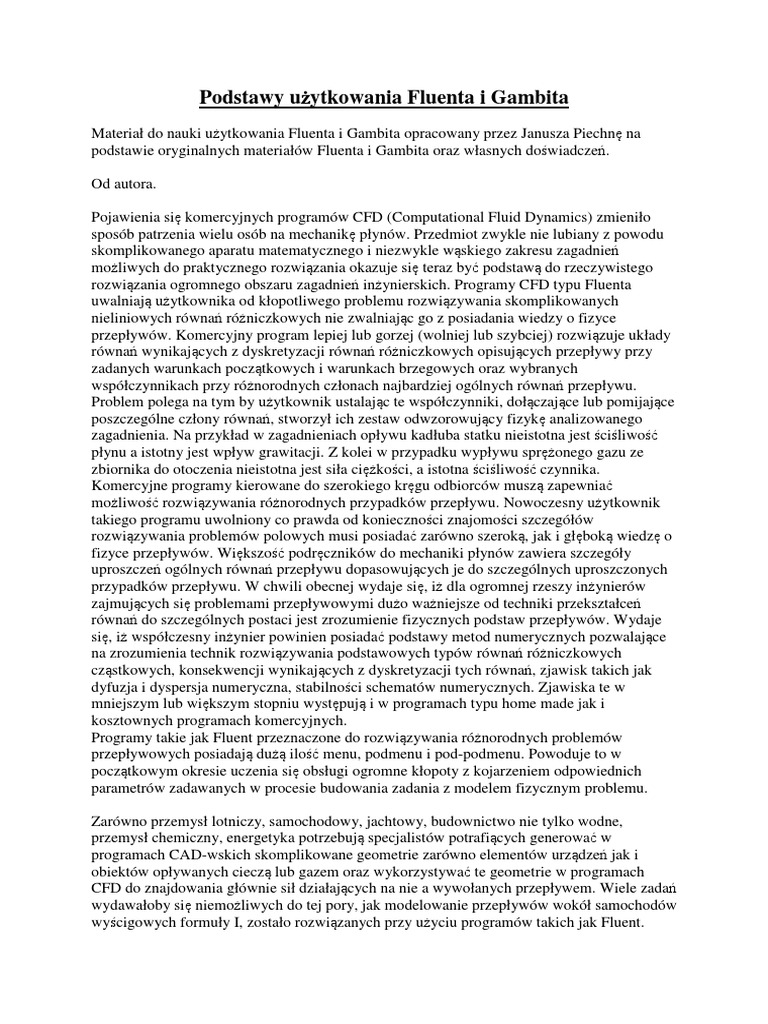 Podstawy Użytkowania Fluenta I Gambita | PDF