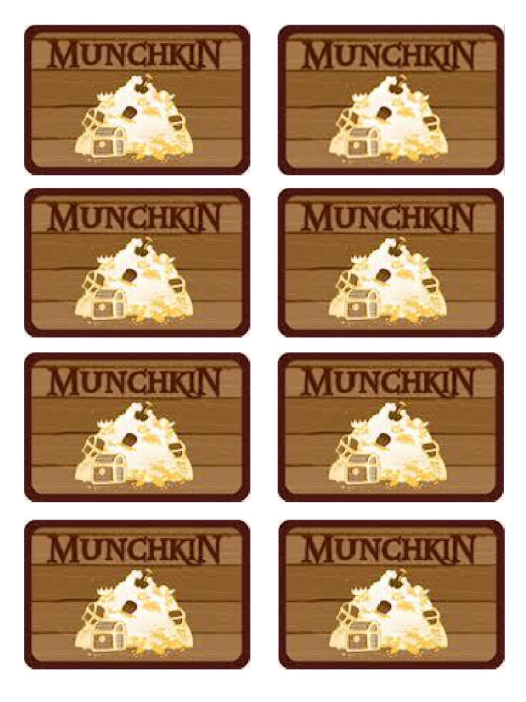 Munchkin Treasure Template