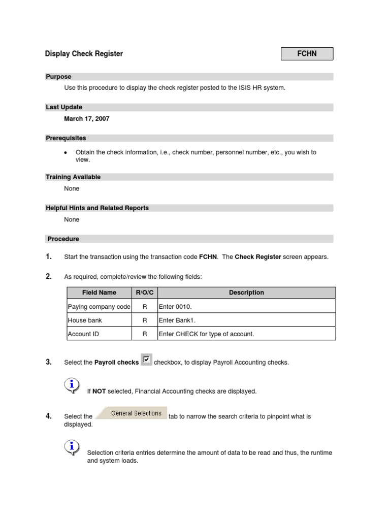 FCHN DisplayCheckRegister | PDF | Cheque | Payments