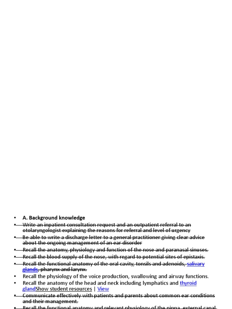 Ent | PDF | Ear | Otorhinolaryngology