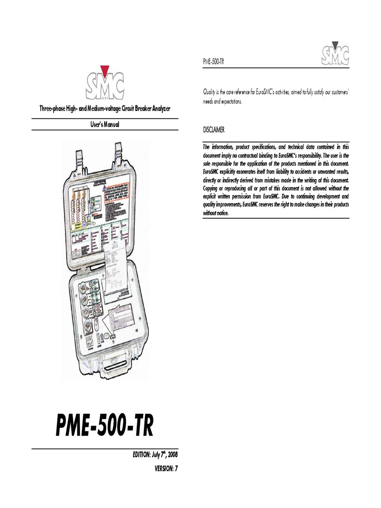 PME-500-TR: Three-Phase High-And Medium-Voltage Circuit Breaker ...