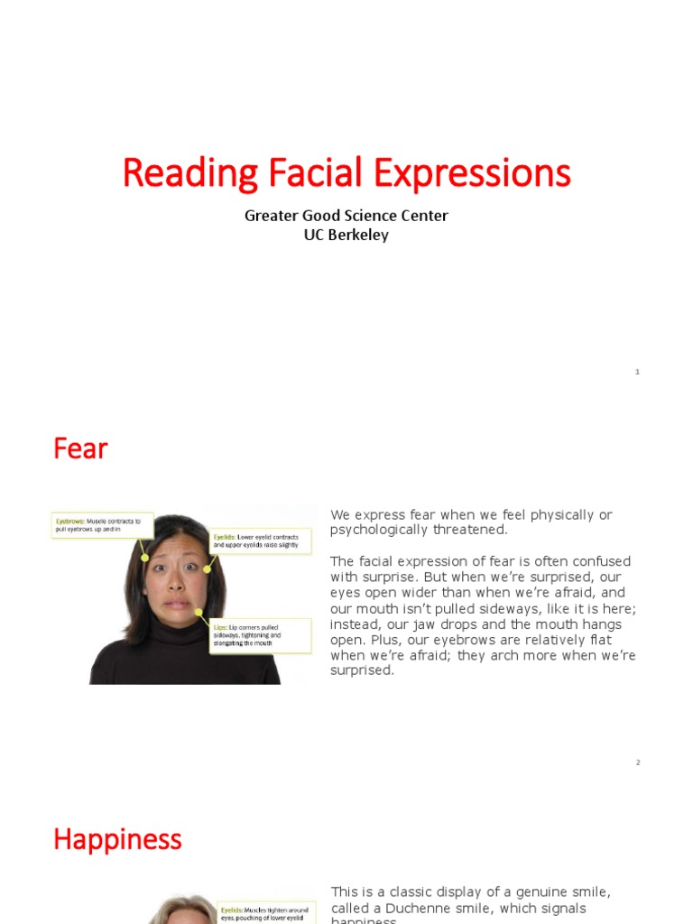 Reading Facial Expressions | PDF | Smile | Facial Expression