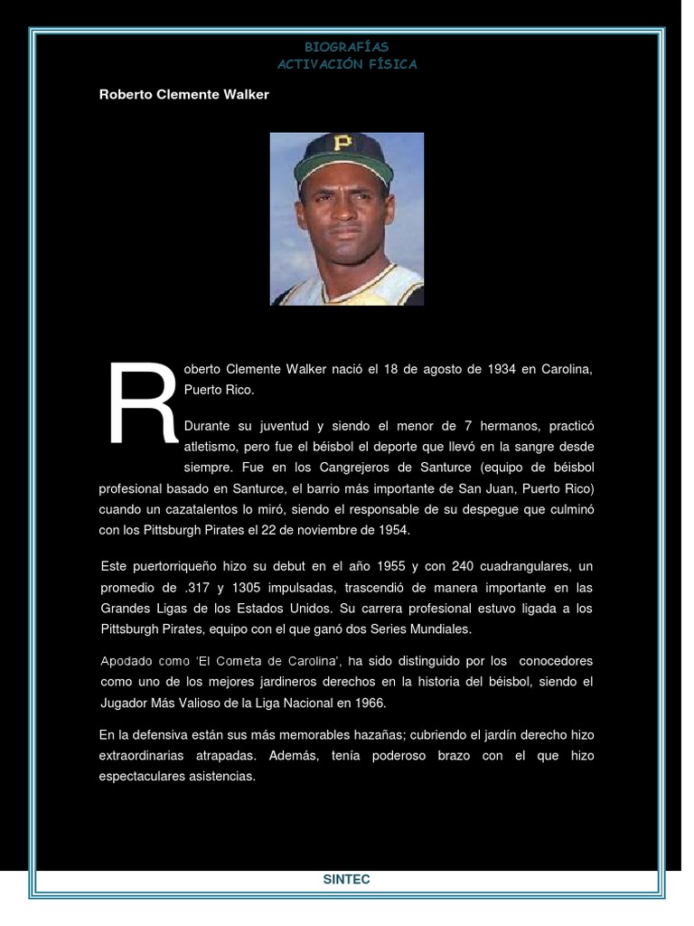 Roberto Clemente | Deportes | Deportes atléticos