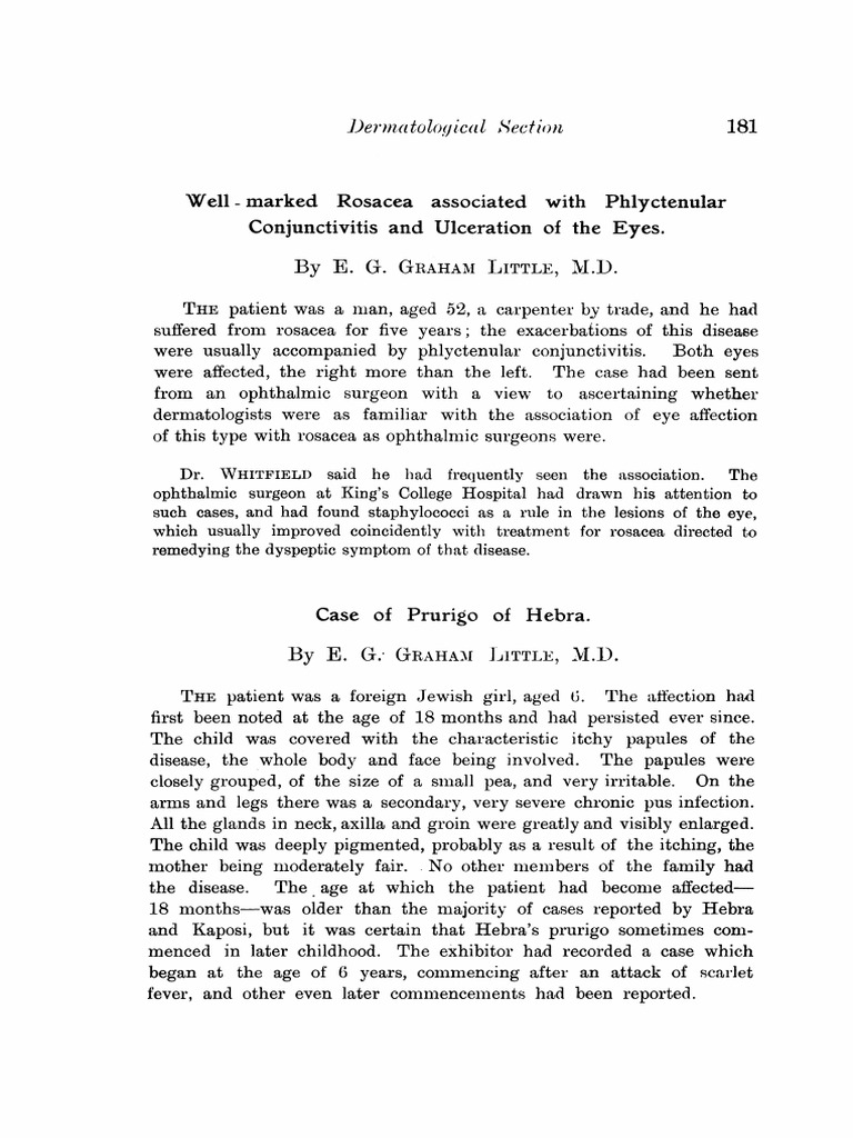 Prurigo Hebra | PDF | Immunology | Diseases And Disorders