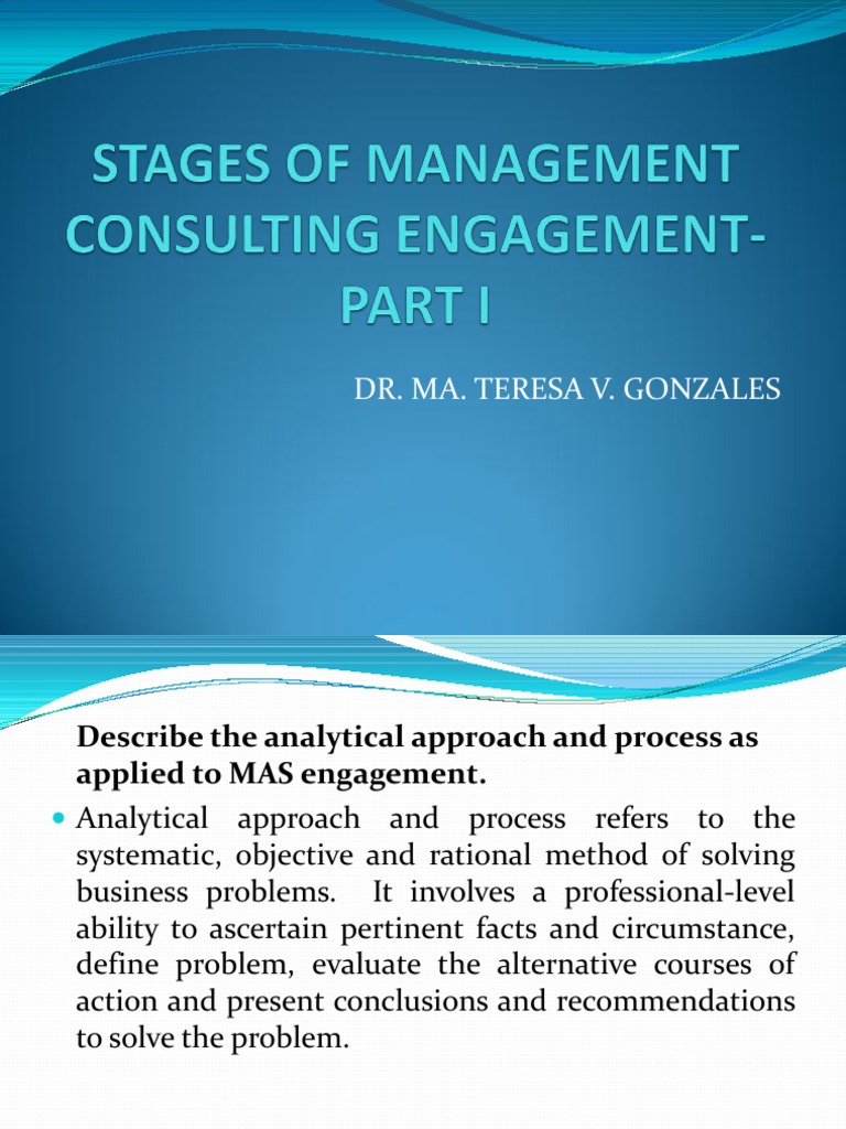 Stages of Consulting Management | PDF | Data Analysis | Causality