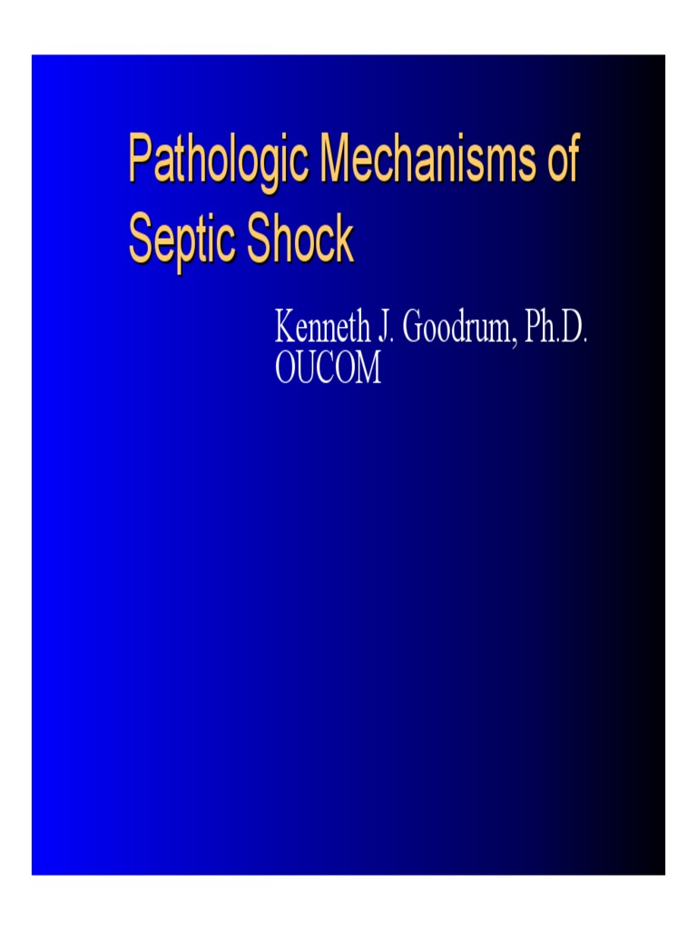 Pathologic Mechanisms of Septic Shock | PDF | Shock (Circulatory) | Sepsis