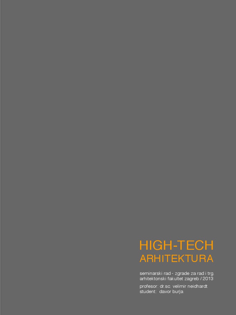 High Tech Architecture | PDF