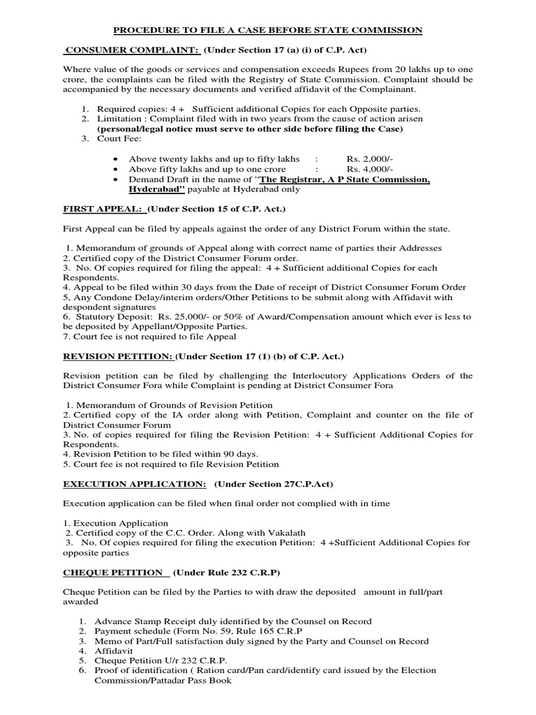 Consumer Court | PDF | Rupee | Complaint