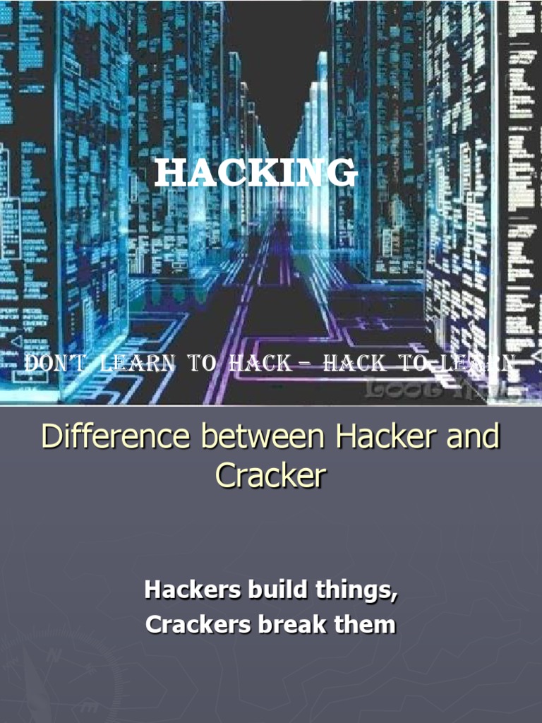 Hacker Vs Cracker Key Differences Pdf Social Engineering Security