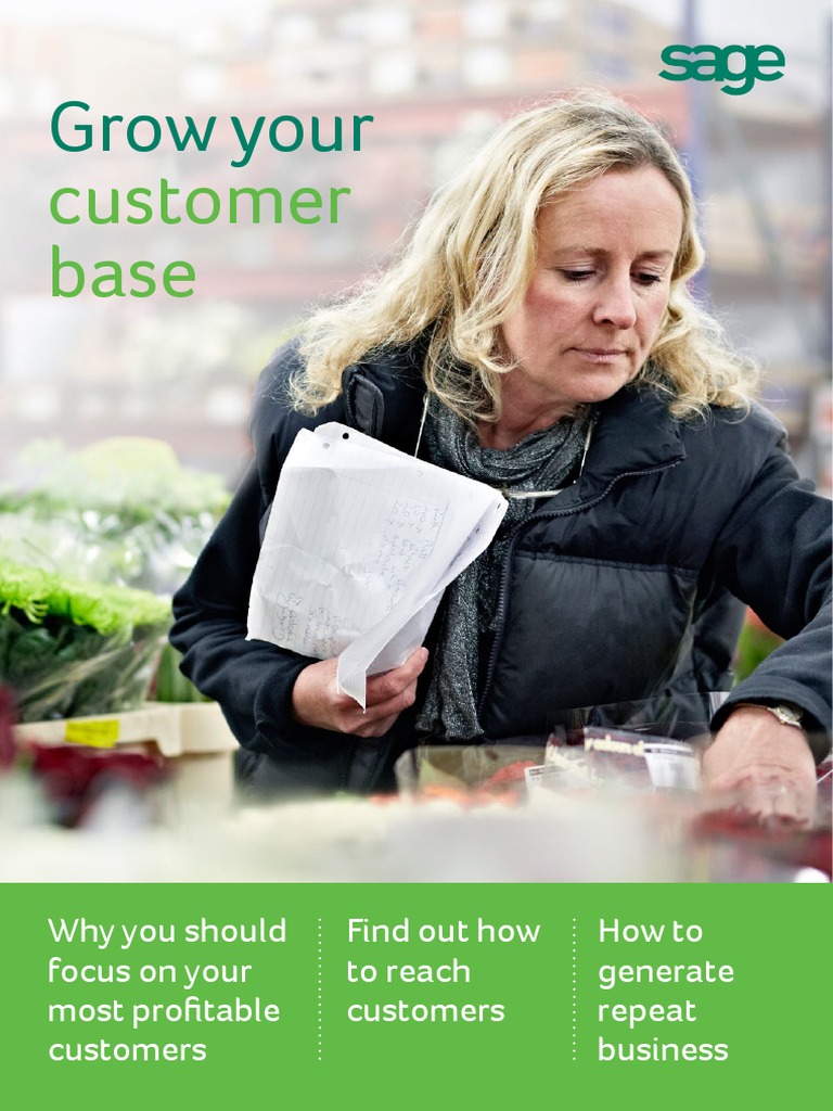 Grow Customer Base | PDF | Small Business | Sales