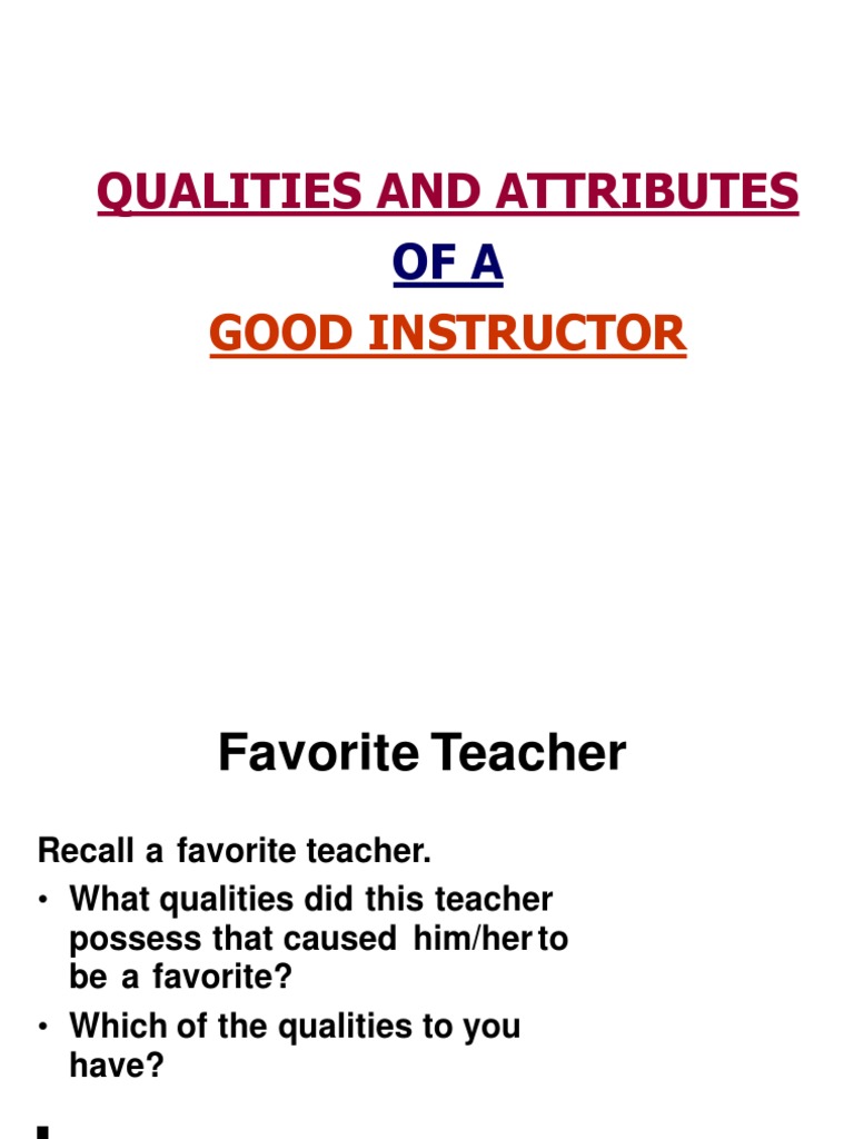 Qualities & Attributes of Trainer | PDF | Facilitator | Lecture